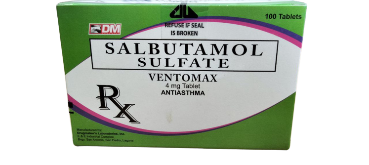 VENTOMAX Salbutamol Sulfate 4mg Tablet 1's price in the Philippines ...